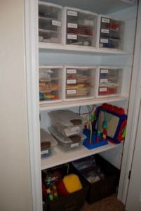 Game Closet Organization - Raising Lemons